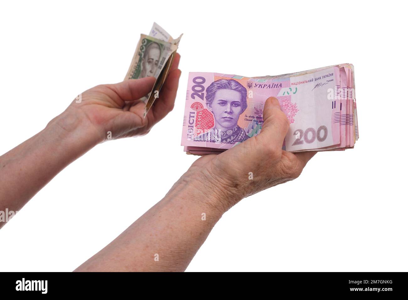 Hands white older woman Cut Out Stock Images & Pictures - Alamy