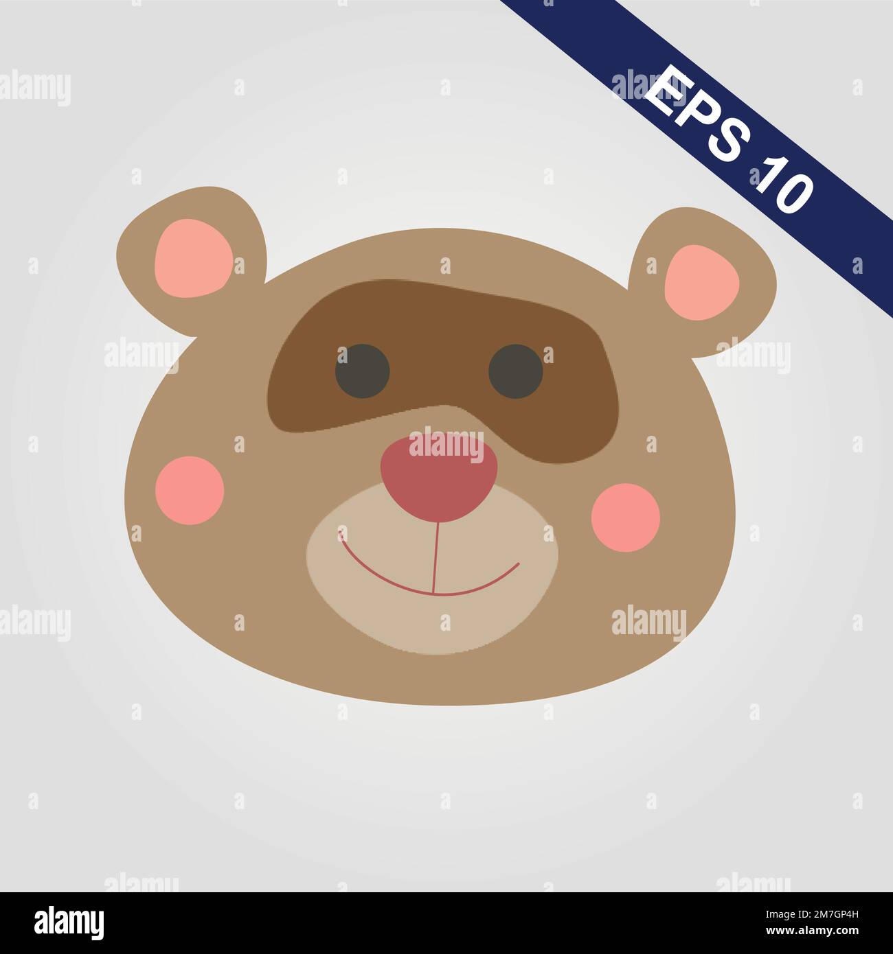 Raccoon in cartoon style. Childish seamless pattern with racoon ...