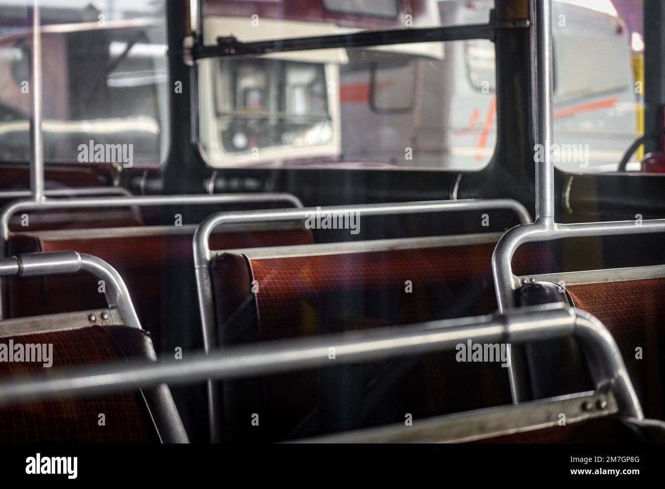 Vintage bus seats hi-res stock photography and images - Alamy