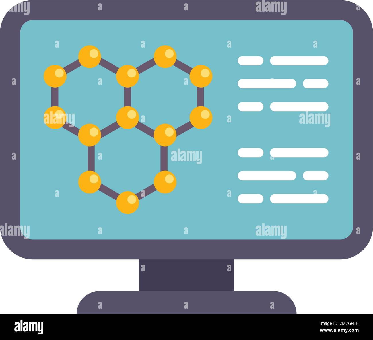 Dna research icon flat vector. Science lab. Chemical test isolated ...