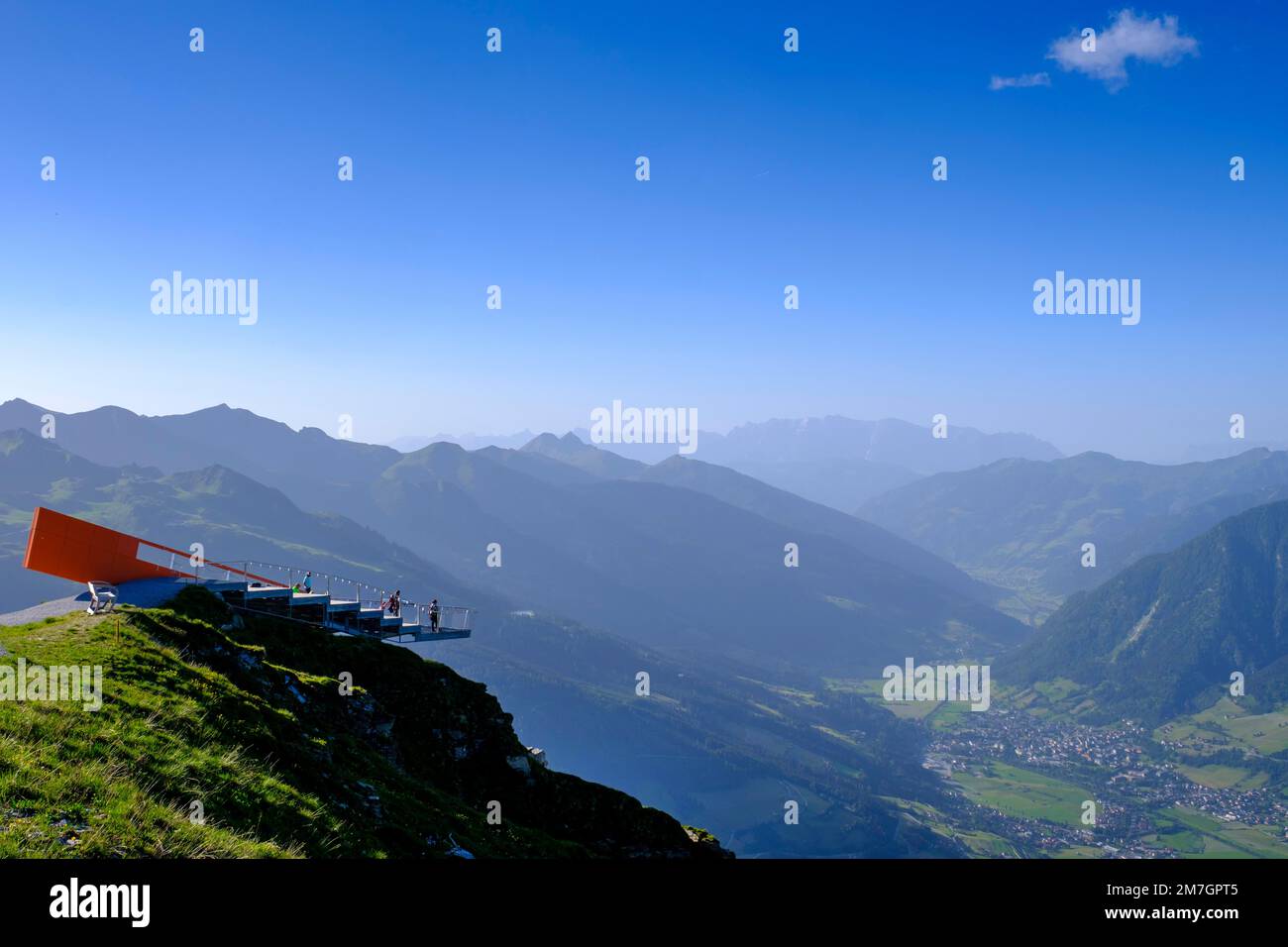 Viewing platform Talblick, at Stubner Kogel, Bad Gastein, Gasteiner Tal ...
