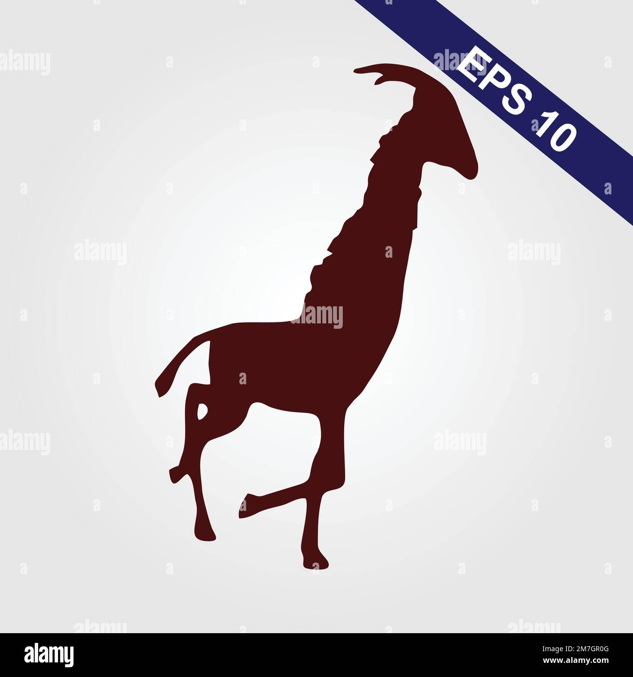 Icon deer sign. Image deer symbol sticker. Illustration animal wild ...