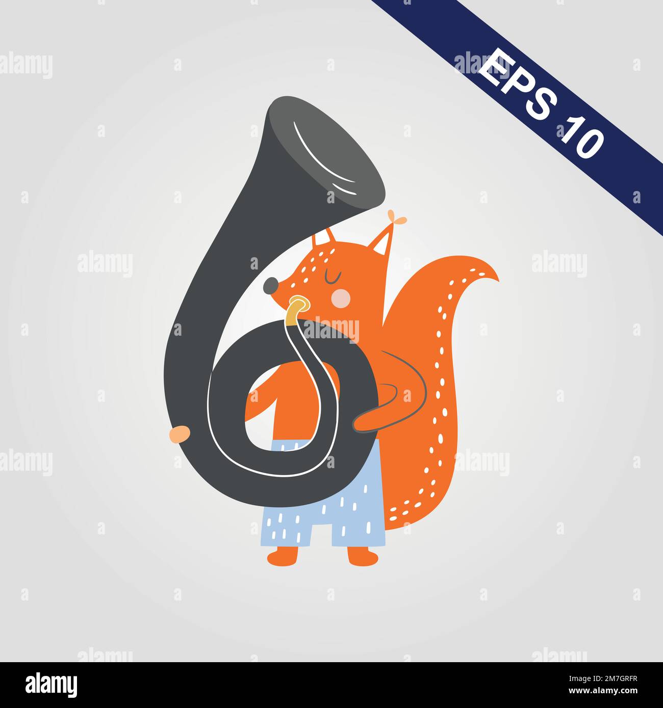 Cute fox cartoon vector file Stock Vector Image & Art - Alamy