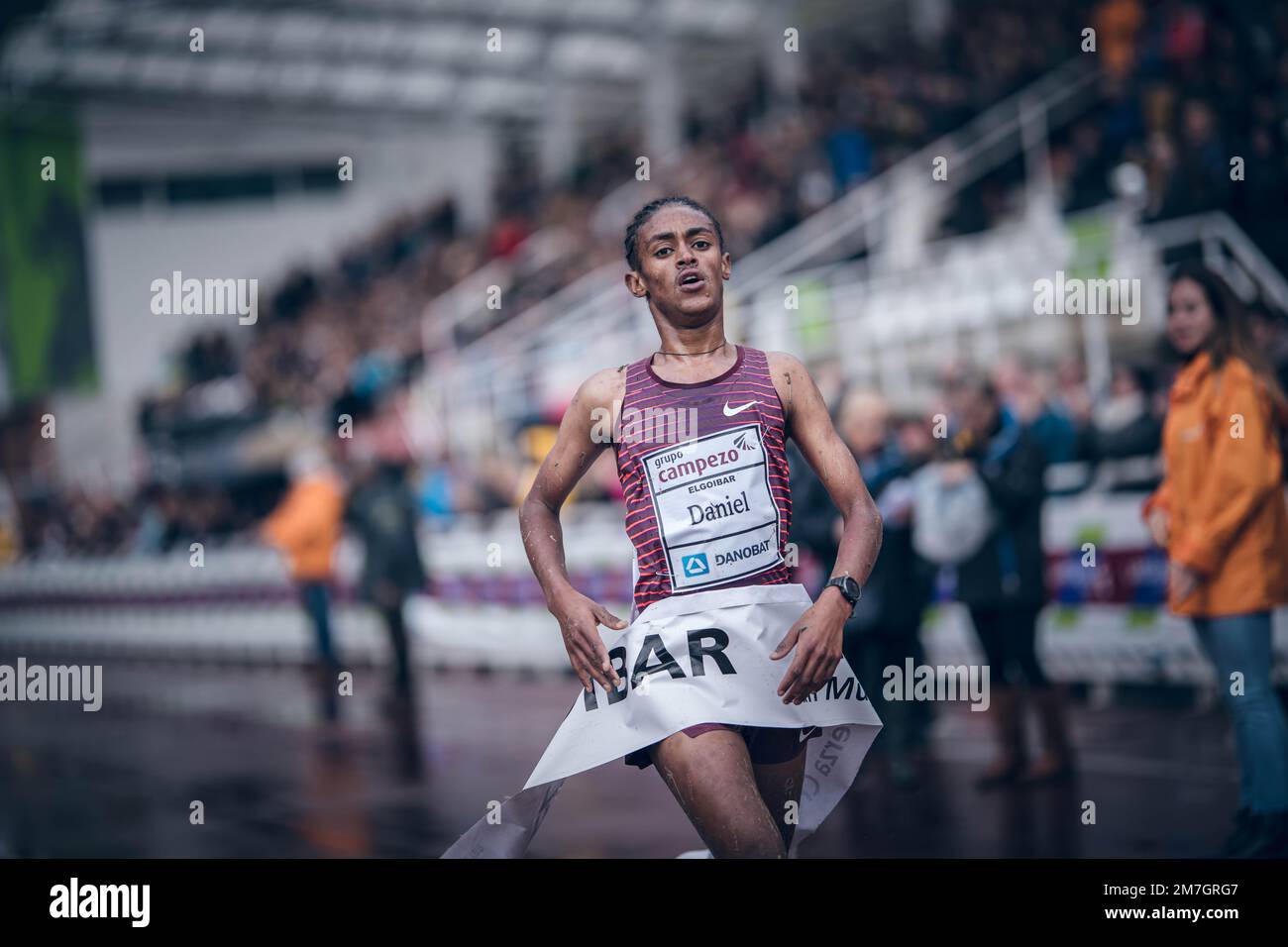 Rahel Daniel running the Cross of Elgoibar Juan Muguerza in the year ...