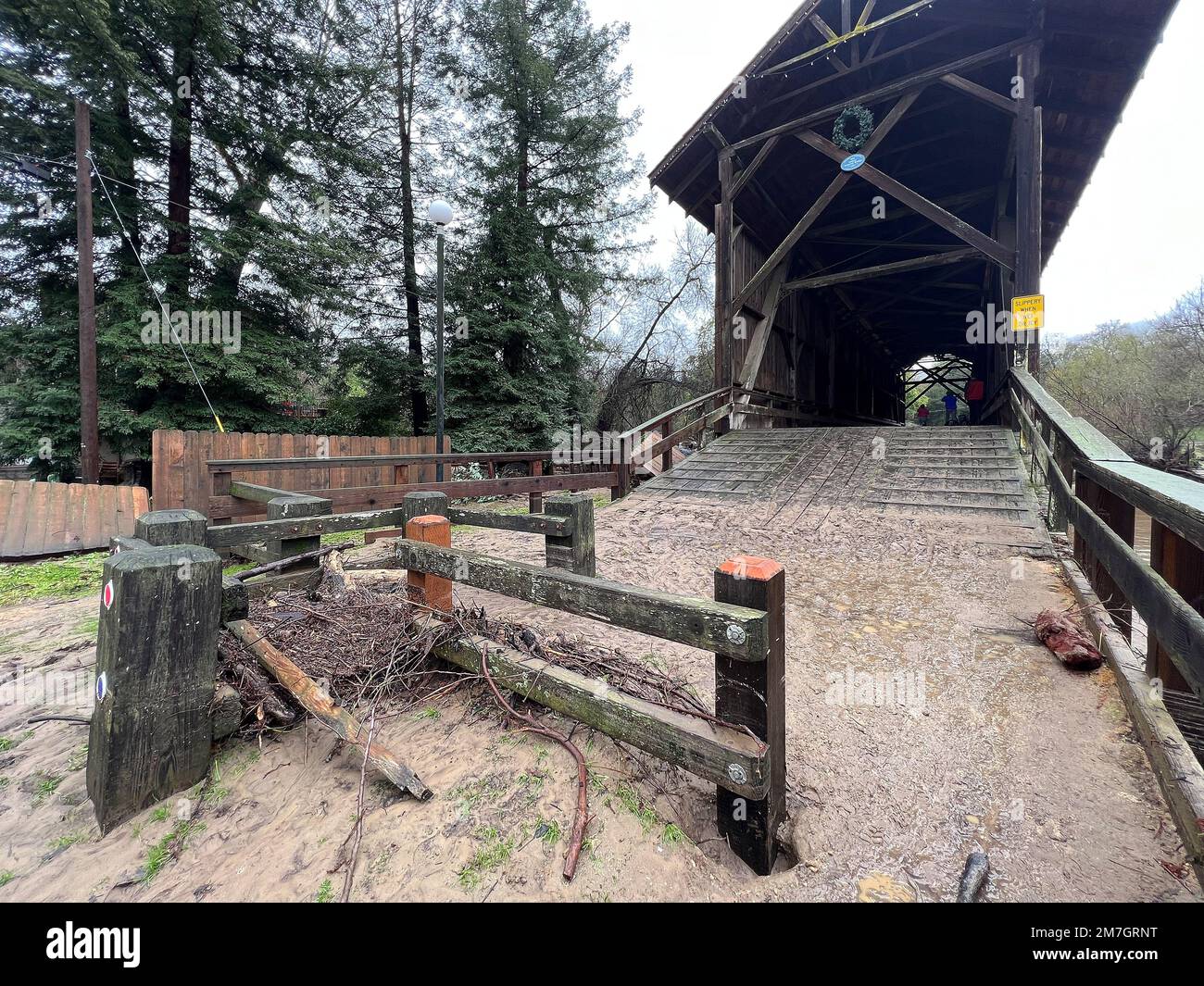 Felton, USA. 09th Jan, 2023. General view of the historic covered ...