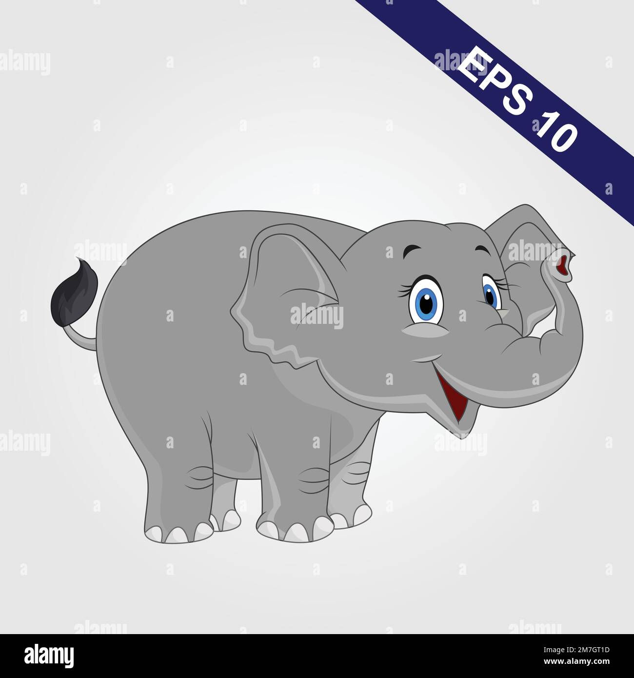 Elephant savanna with baby Stock Vector Images - Alamy