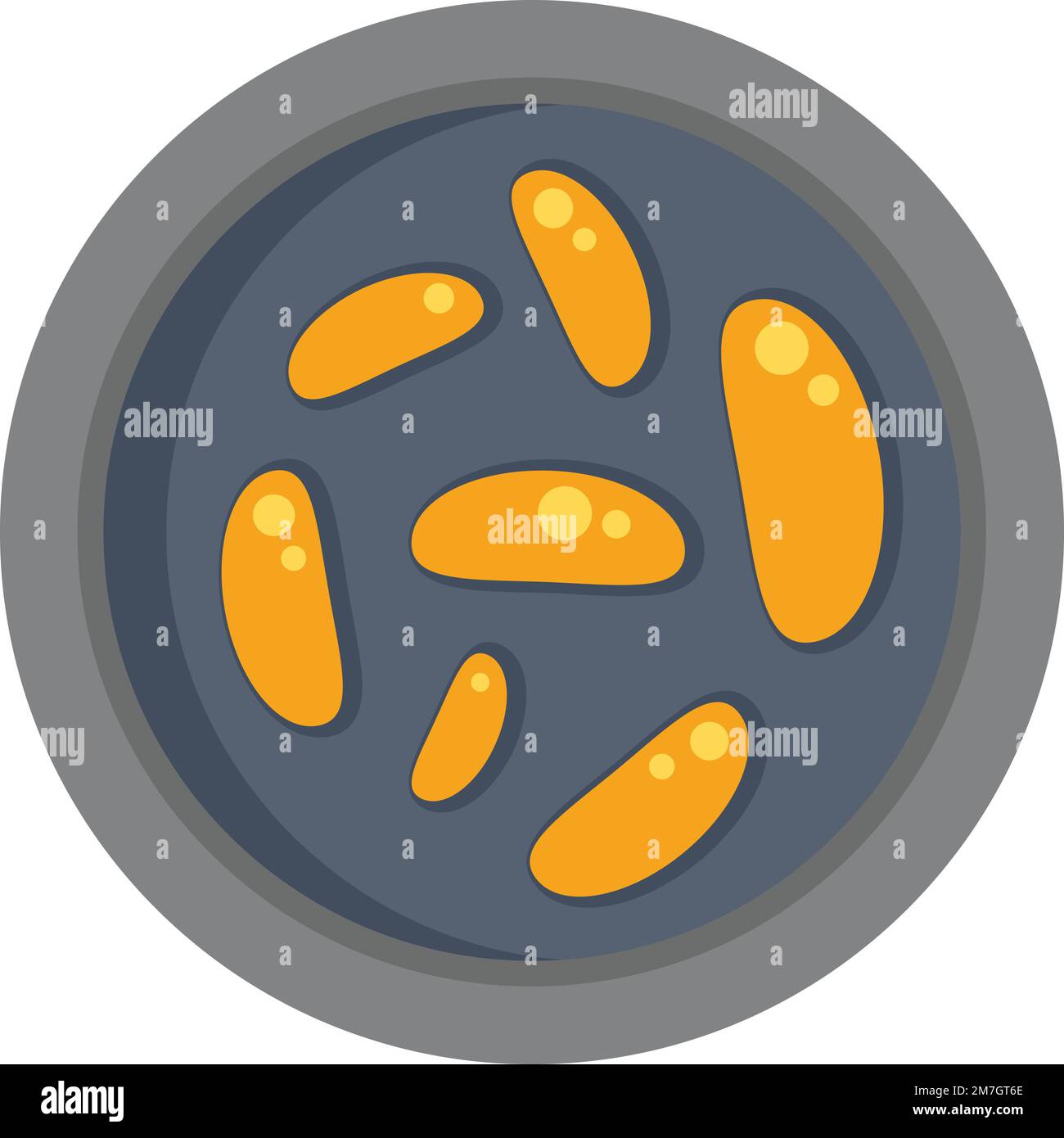 Probiotic icon flat vector. Cell dish. Medicine health isolated Stock ...