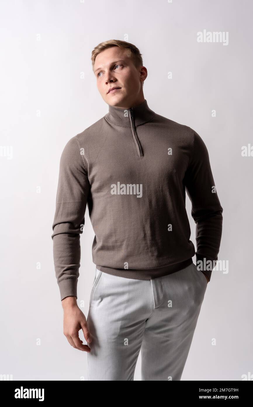 Young blond german man hi-res stock photography and images - Alamy