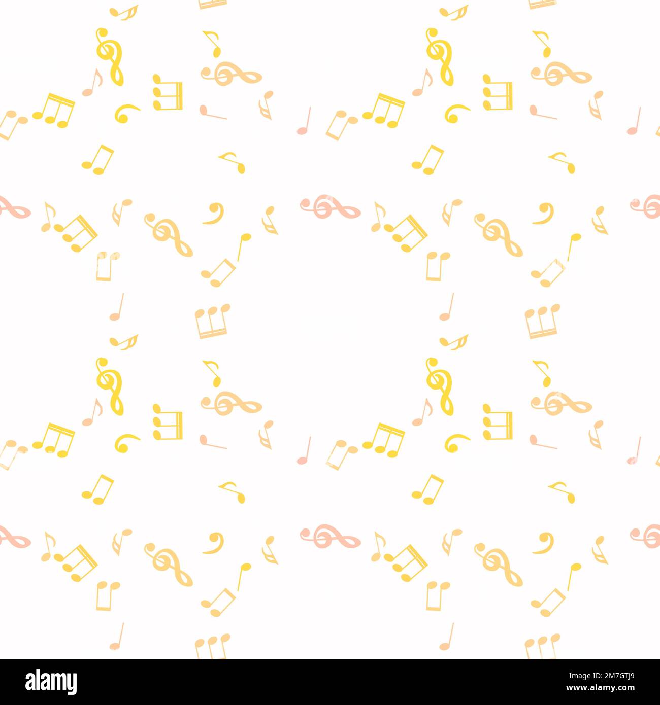 Cartoon seamless music notes pattern for wrapping paper and kids ...