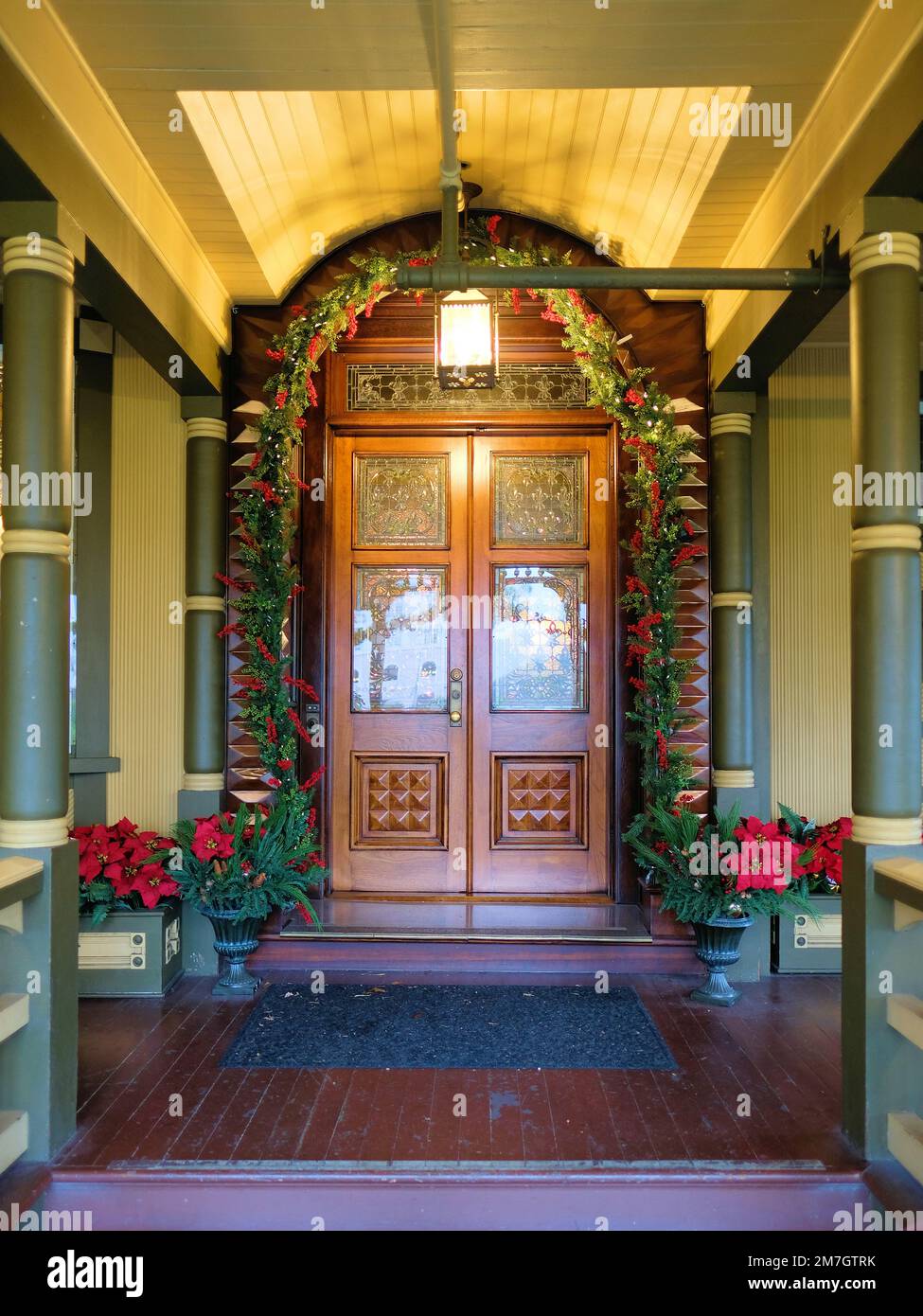 Front door to the Winchester Mystery House in San Jose, California ...