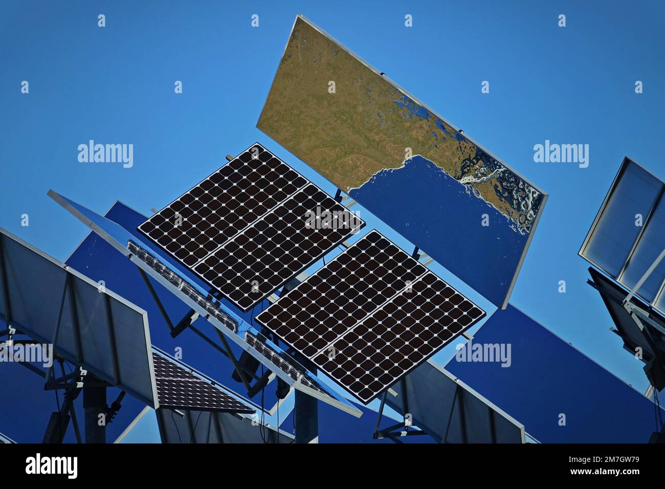 Solar panel modules with side reflectors to increase energy output ...