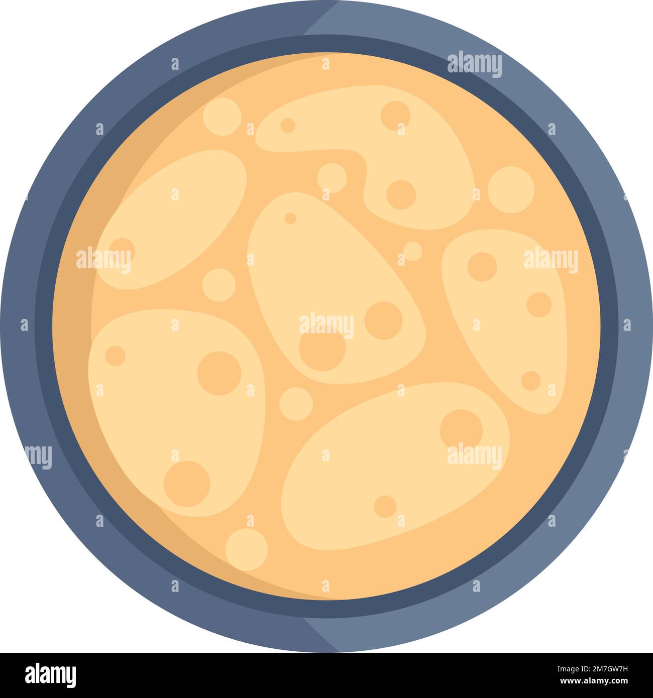 Pipette lab icon flat vector. Cell dish. Micro virus isolated Stock ...