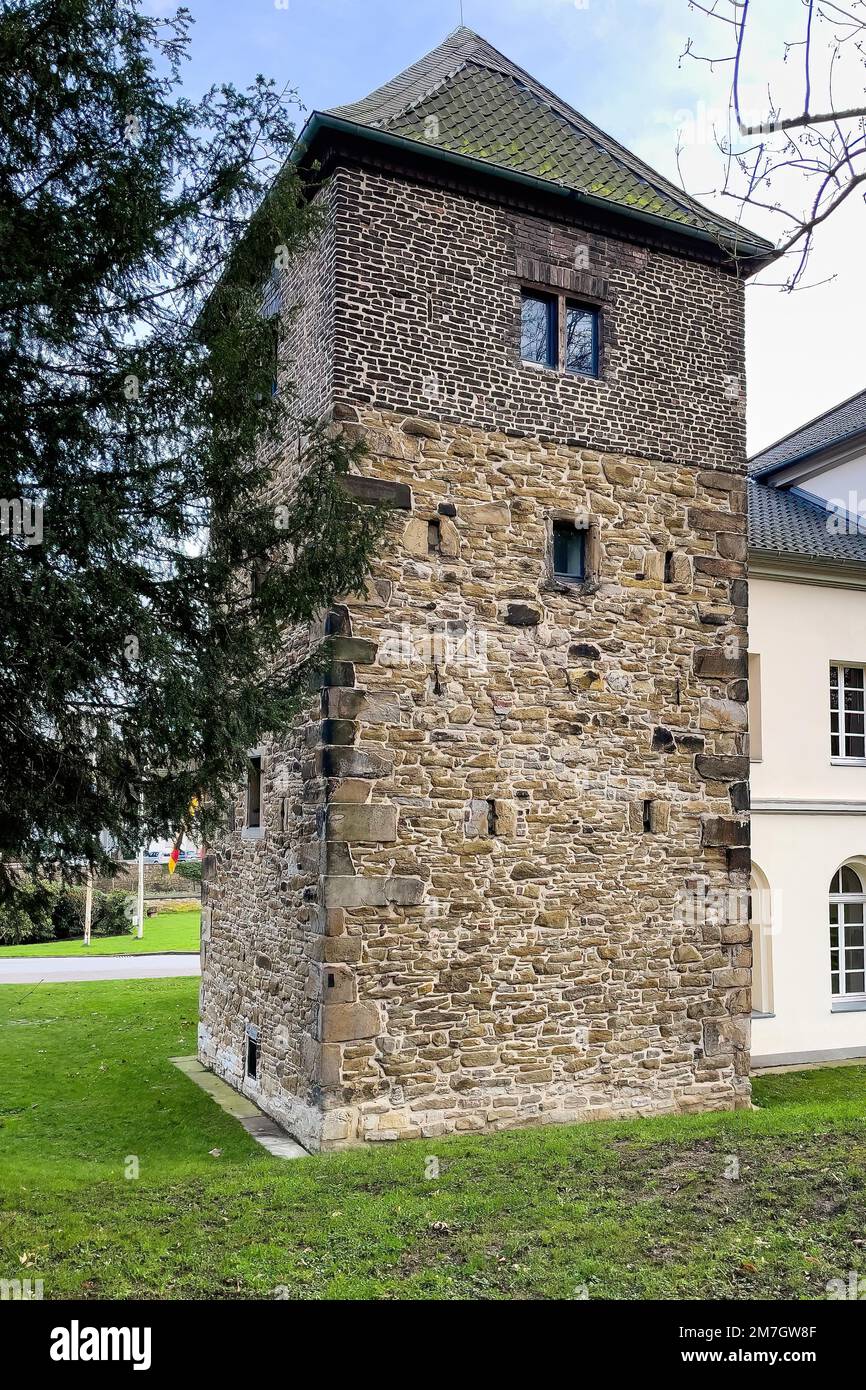 Historic tower with historic building fabric from 14th-15th century of ...
