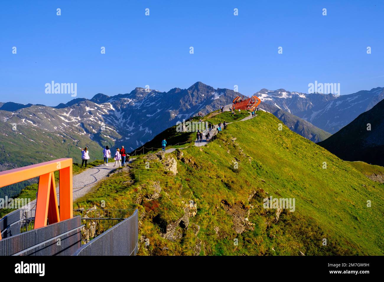 Viewing platform Grossvenediger Blick, at Stubner Kogel, Bad Gastein ...