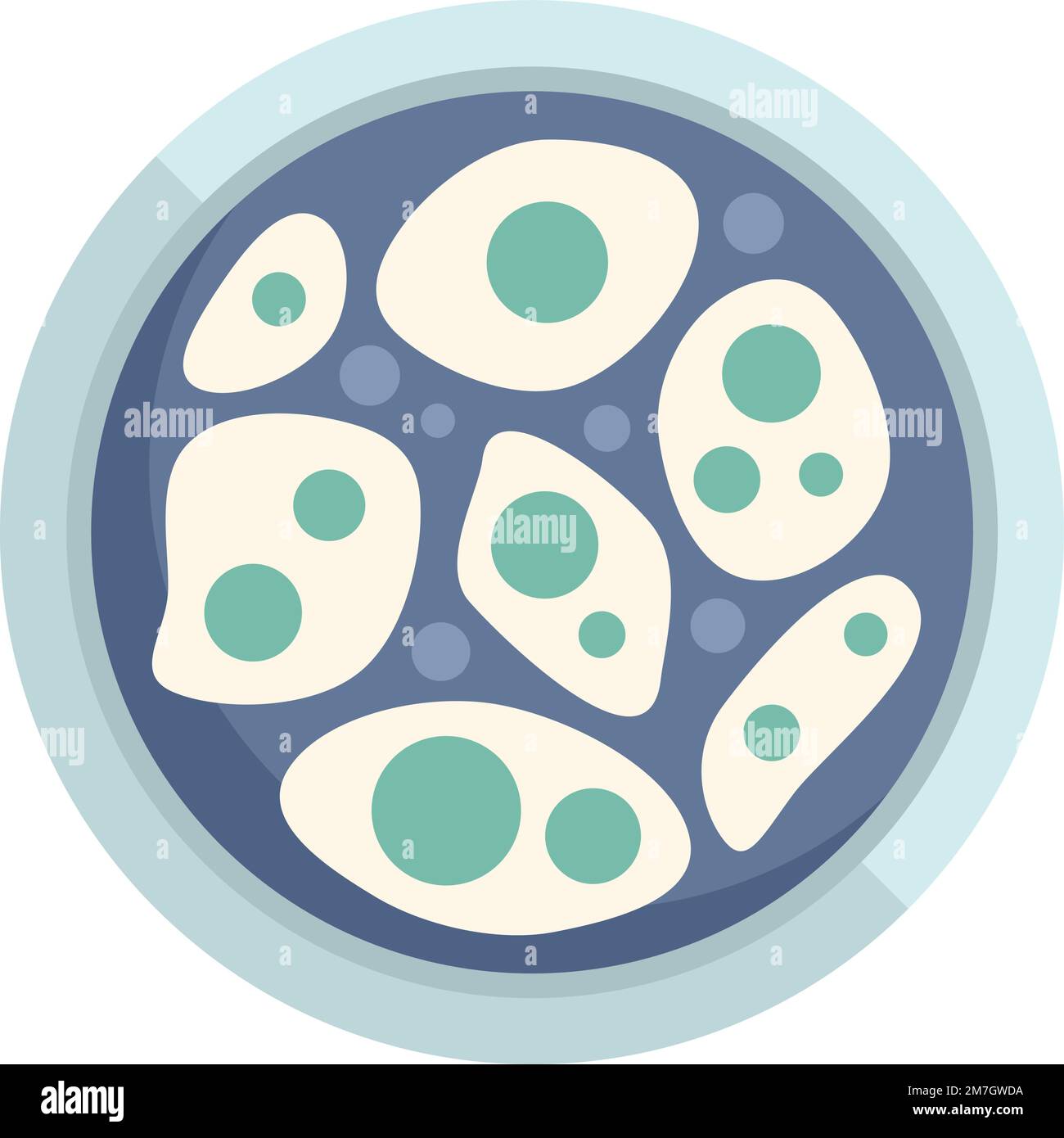 Mold petri dish icon flat vector. Medicine cell. Micro virus isolated Stock Vector Image & Art ...