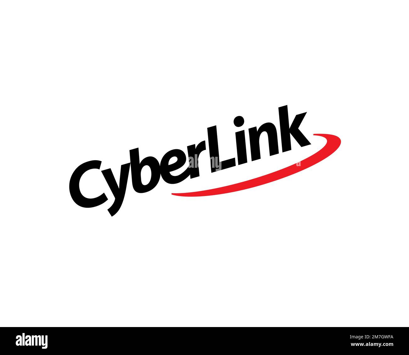CyberLink, rotated logo, white background Stock Photo - Alamy