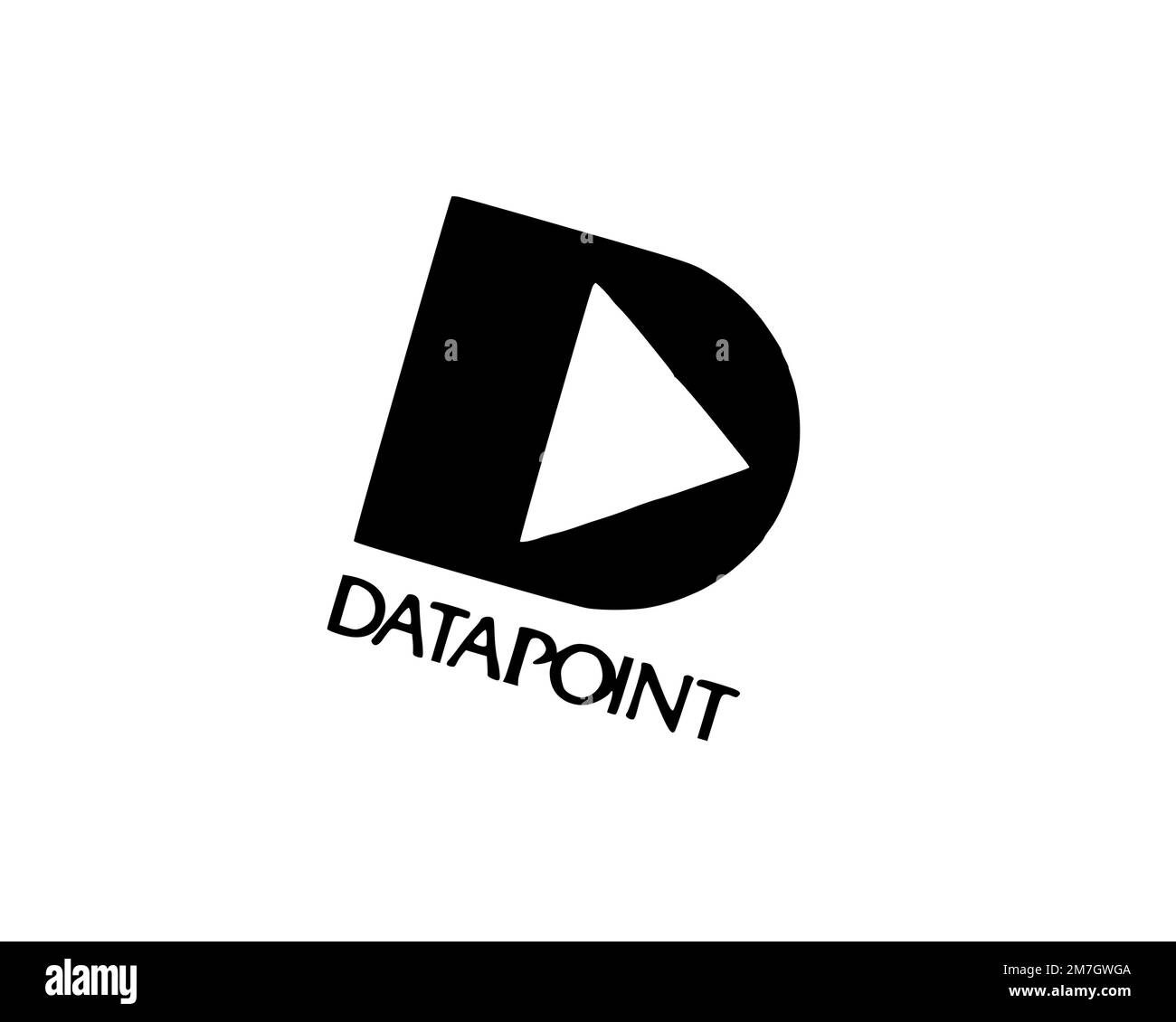Datapoint, rotated logo, white background B Stock Photo - Alamy