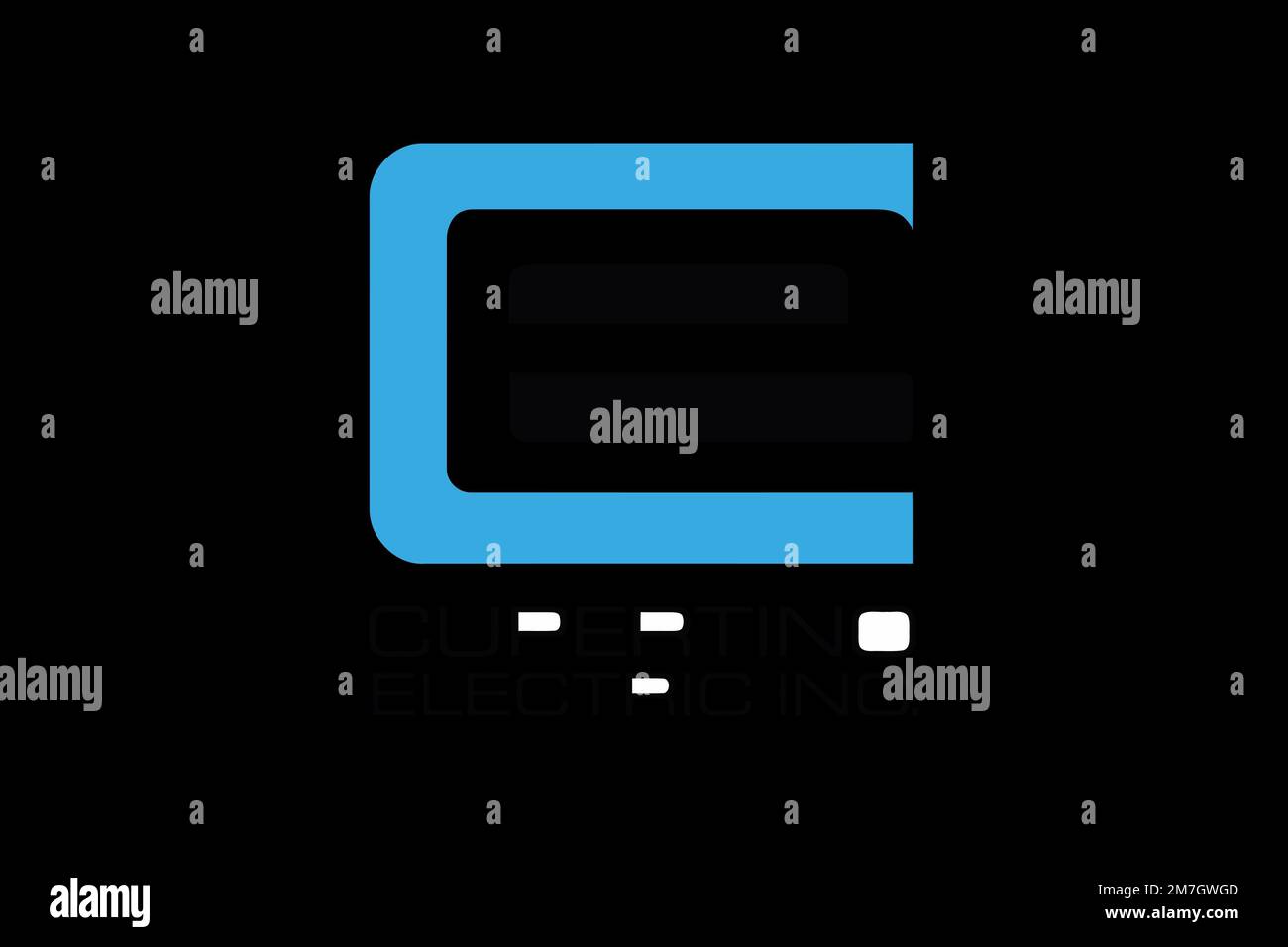 Cupertino Electric, Logo, Black background Stock Photo - Alamy