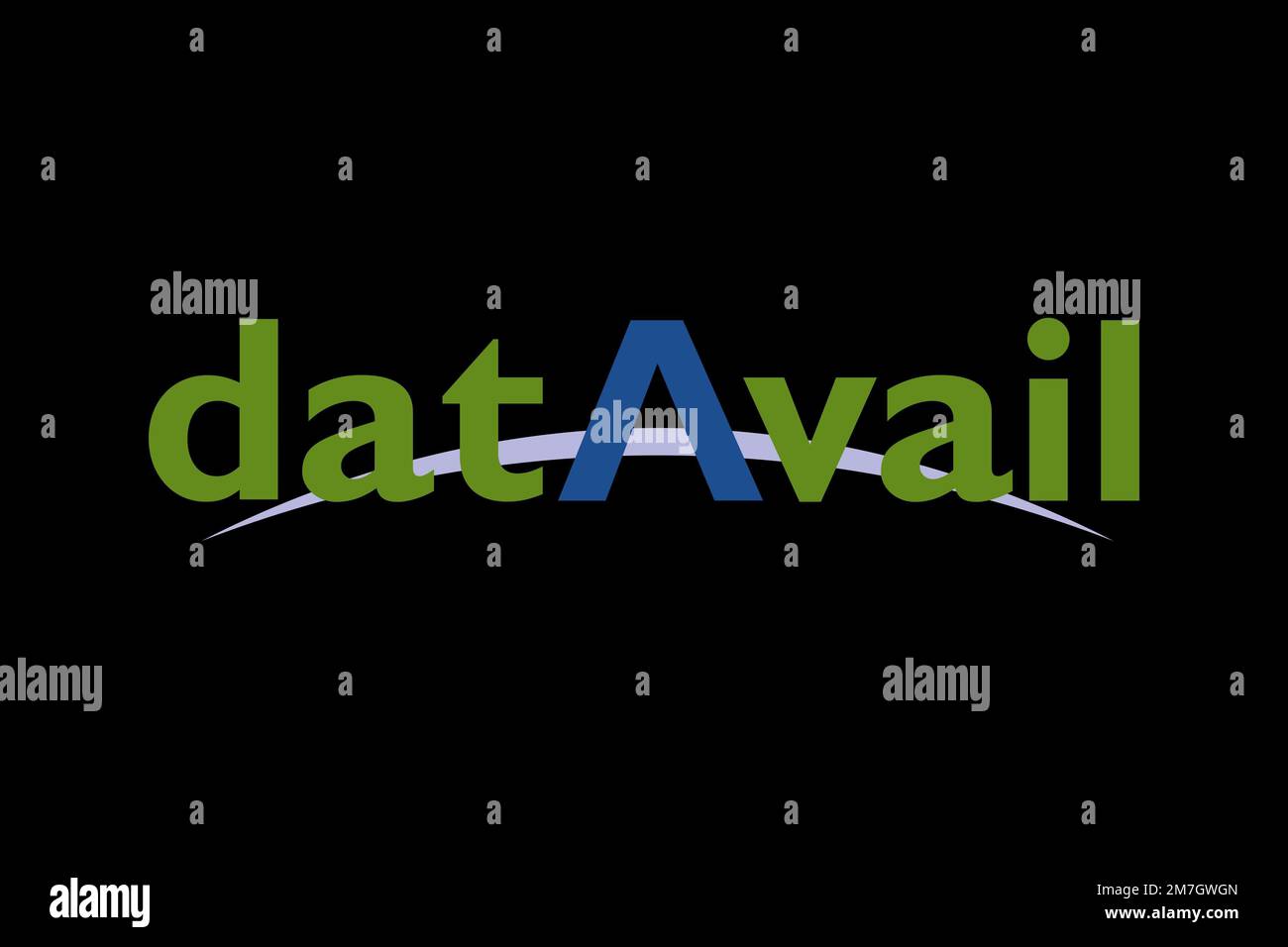 Datavail, Logo, Black background Stock Photo - Alamy