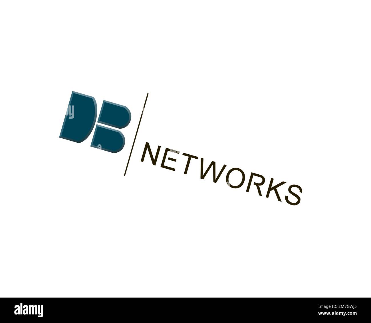 DB Networks, rotated logo, white background B Stock Photo - Alamy