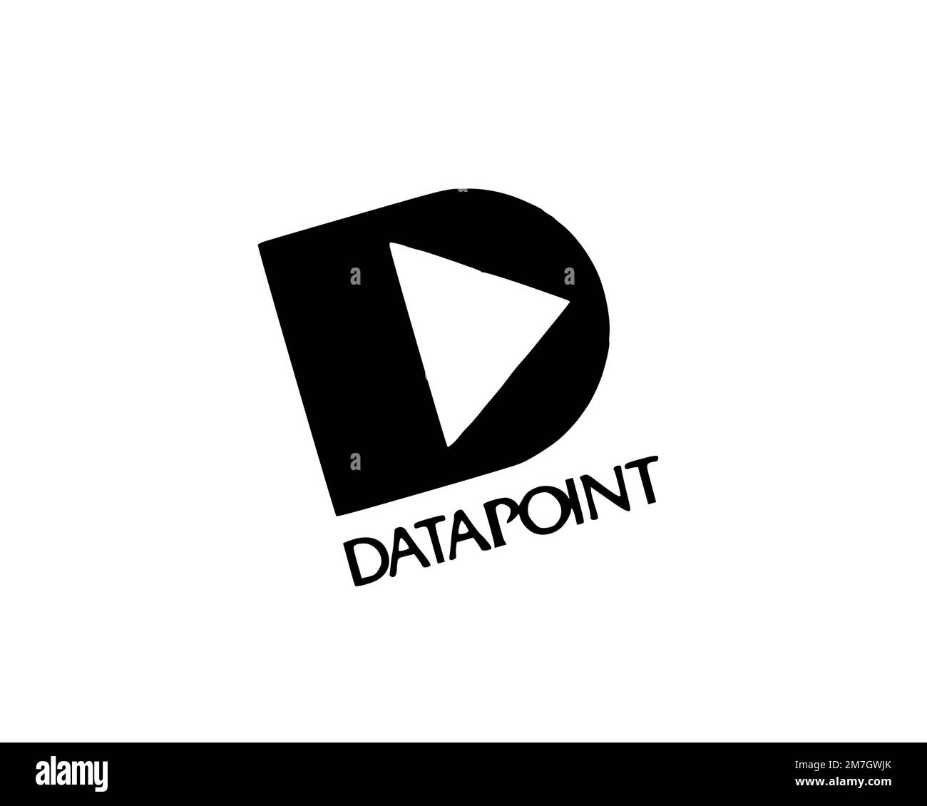 Datapoint, rotated logo, white background Stock Photo - Alamy