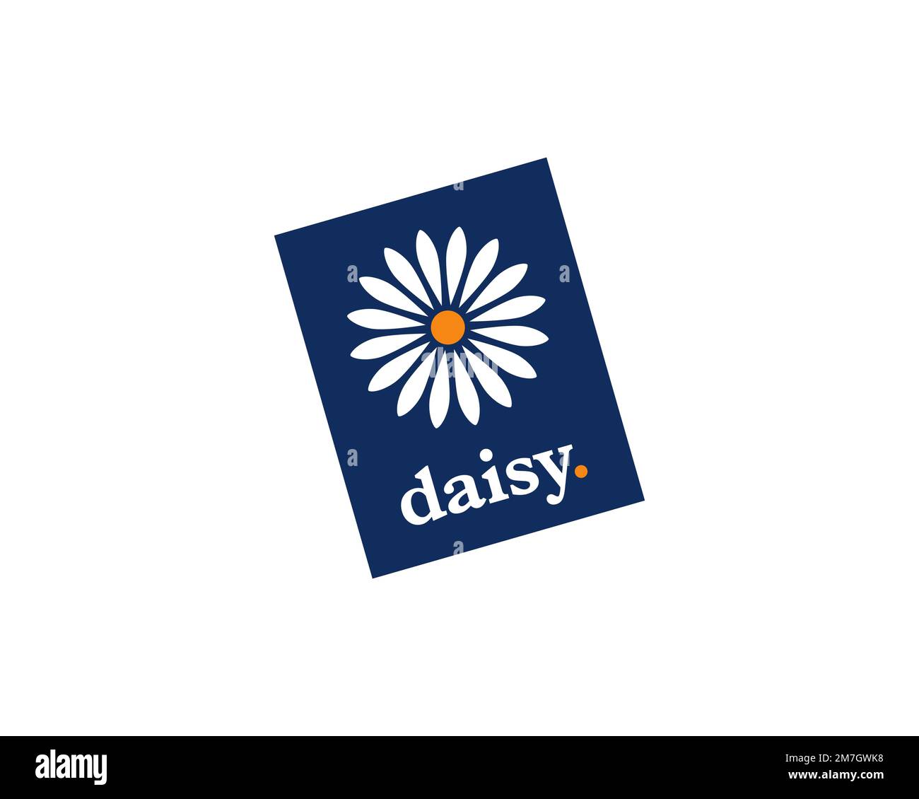 Daisy Group, rotated logo, white background Stock Photo - Alamy