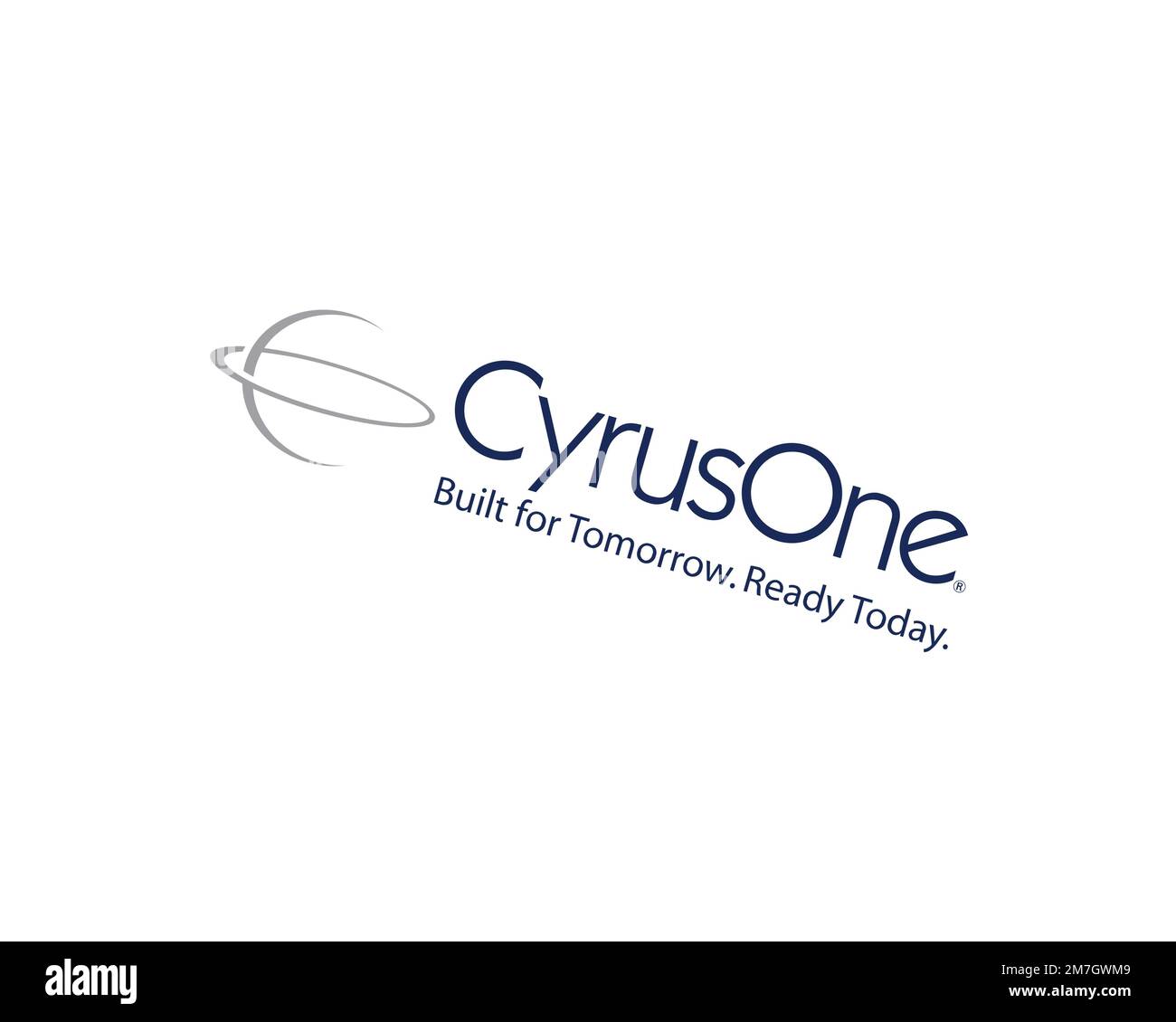 CyrusOne, rotated logo, white background B Stock Photo - Alamy