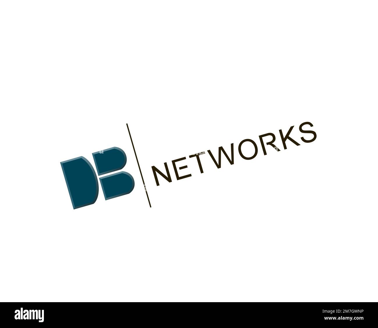 DB Networks, rotated logo, white background Stock Photo - Alamy