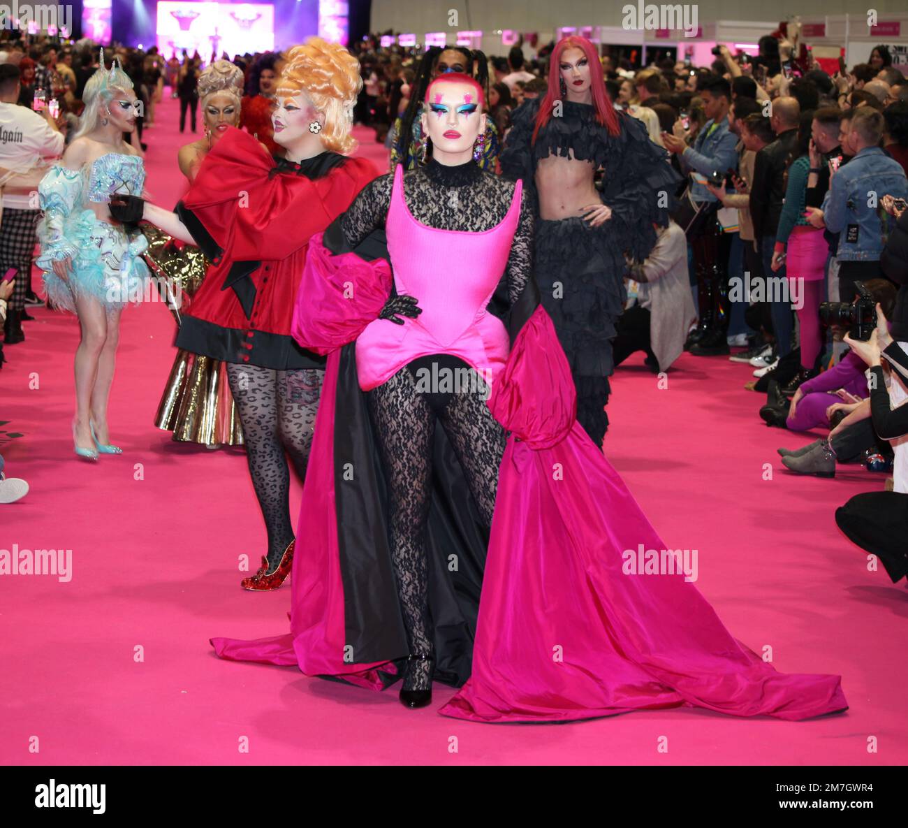 London.UK. The Queen’s Walk at RuPaul's DragCon 2023 event at the ExCel ...