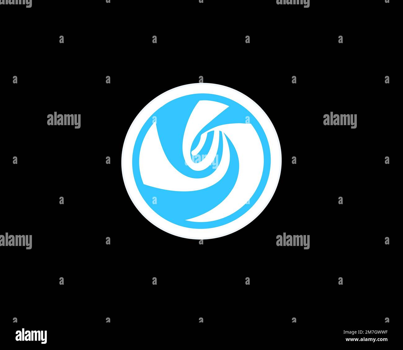 Deepin, rotated logo, black background Stock Photo - Alamy