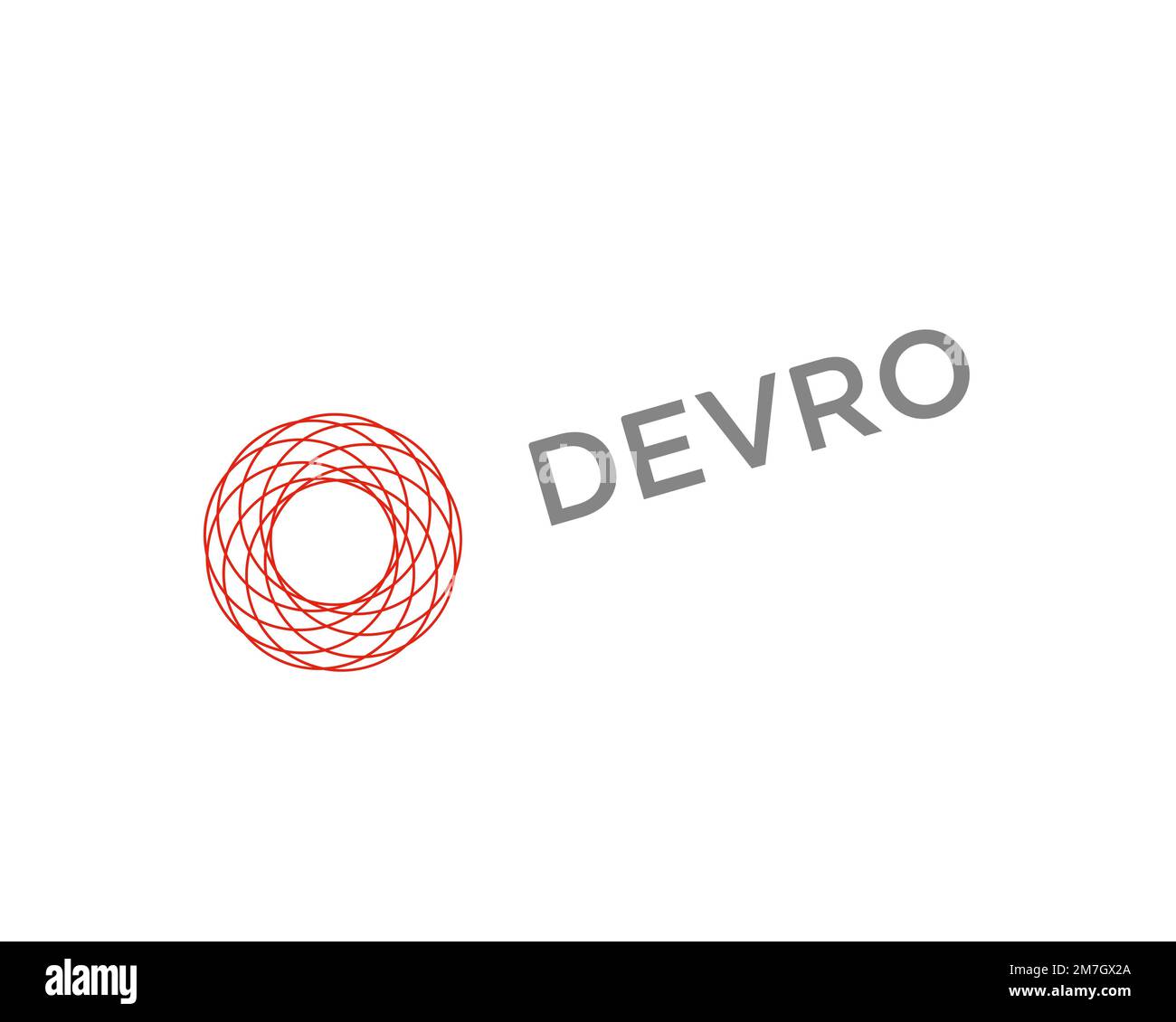 Devro, rotated logo, white background Stock Photo - Alamy