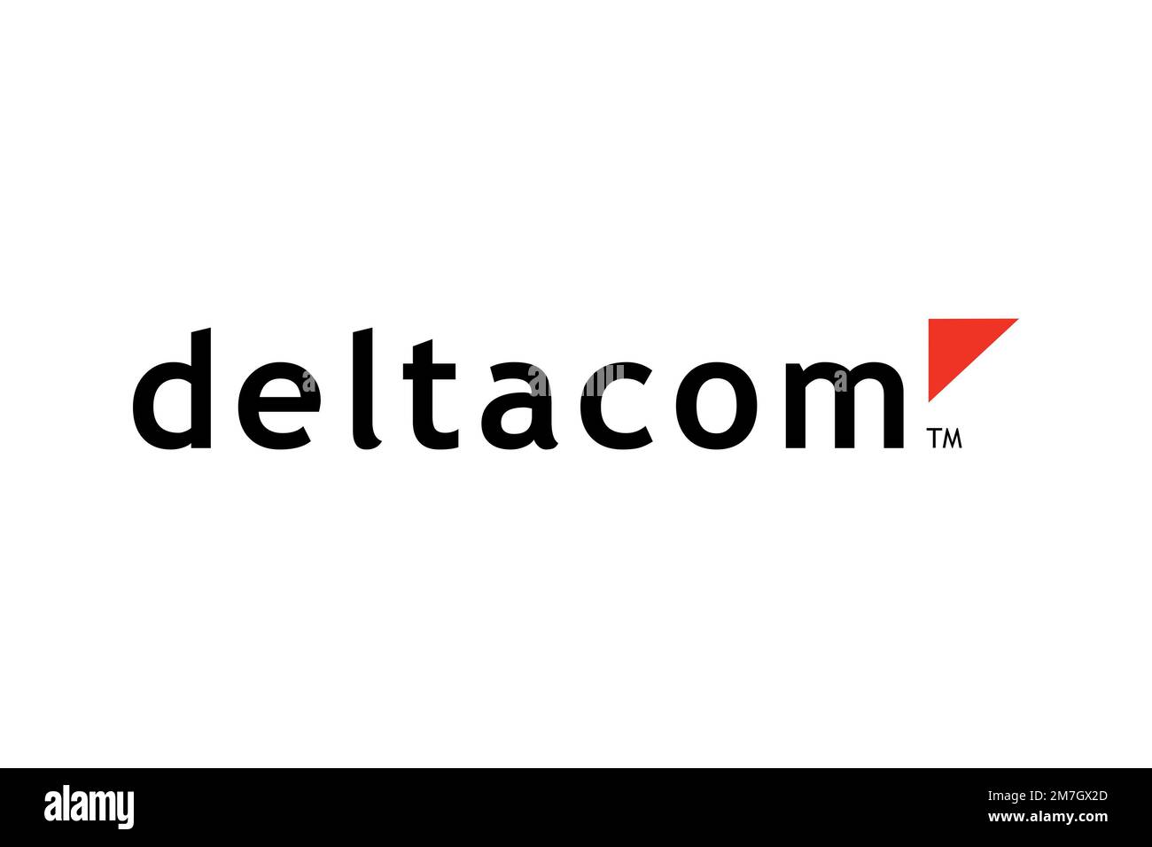 Deltacom, Logo, White background Stock Photo - Alamy