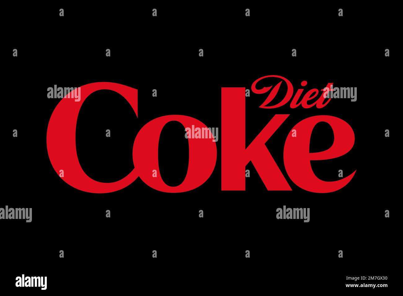 Diet Coke, Logo, Black background Stock Photo - Alamy