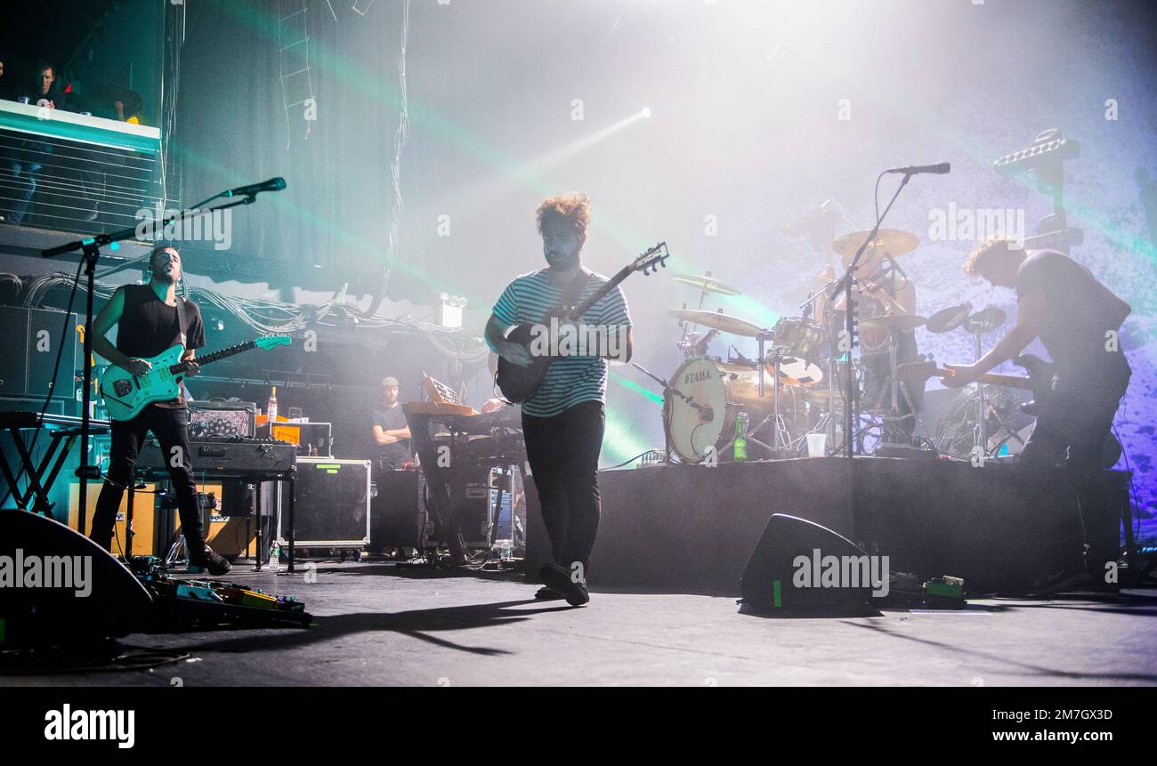 Foals in concert at Terminal 5 in New York Stock Photo - Alamy