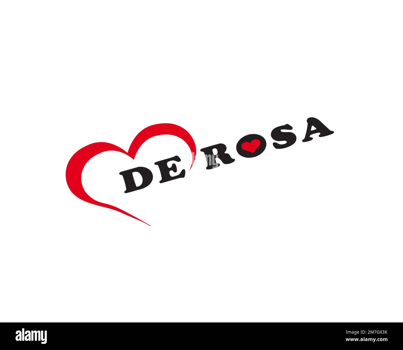 De Rosa bicycle company, rotated logo, white background Stock Photo - Alamy