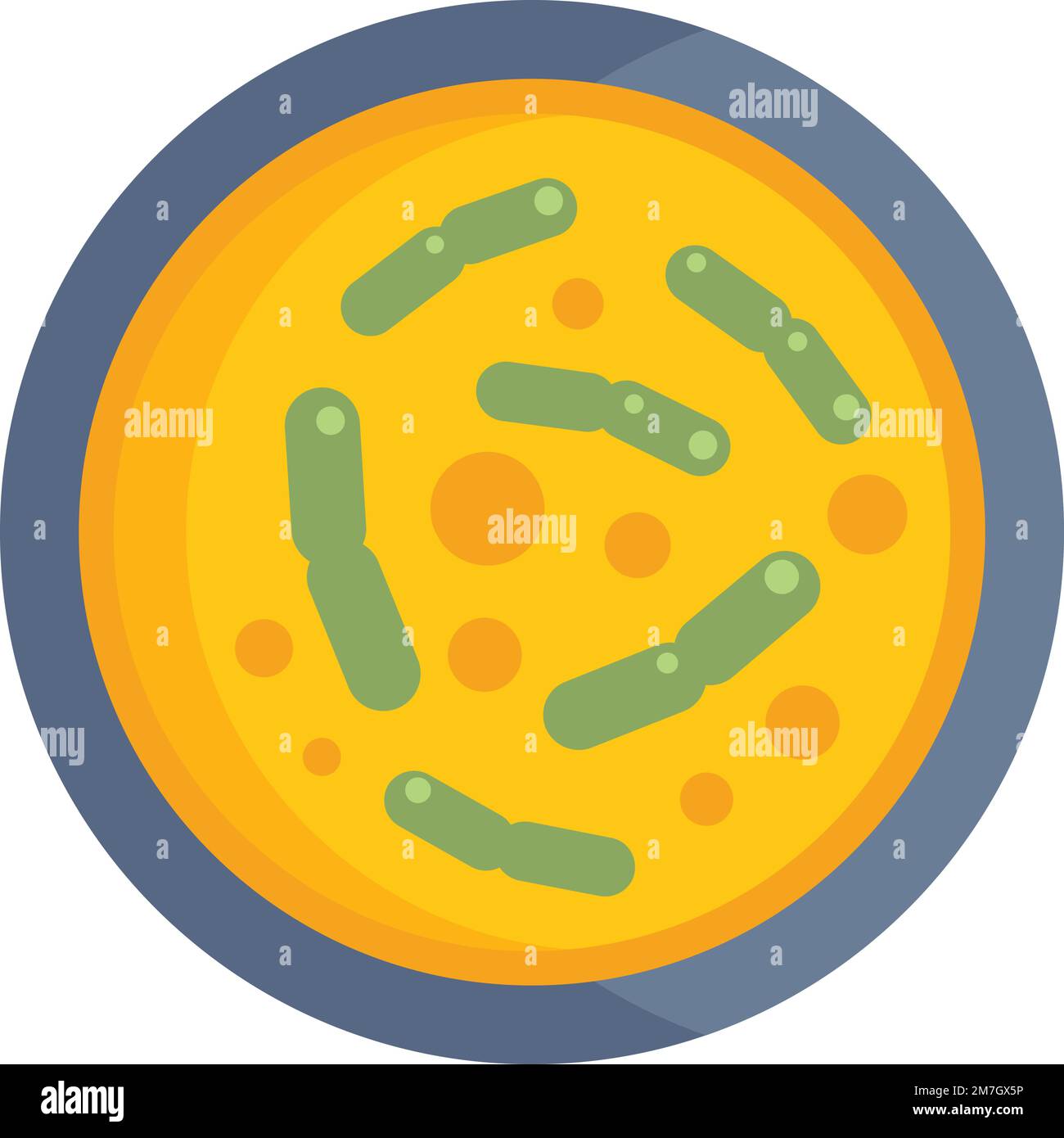 Medicine petri dish icon flat vector. Health cell. Virus micro isolated ...