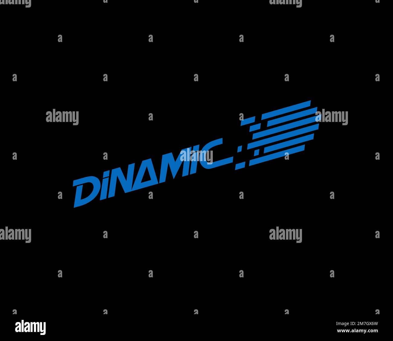 Dinamic Software, rotated logo, black background Stock Photo - Alamy