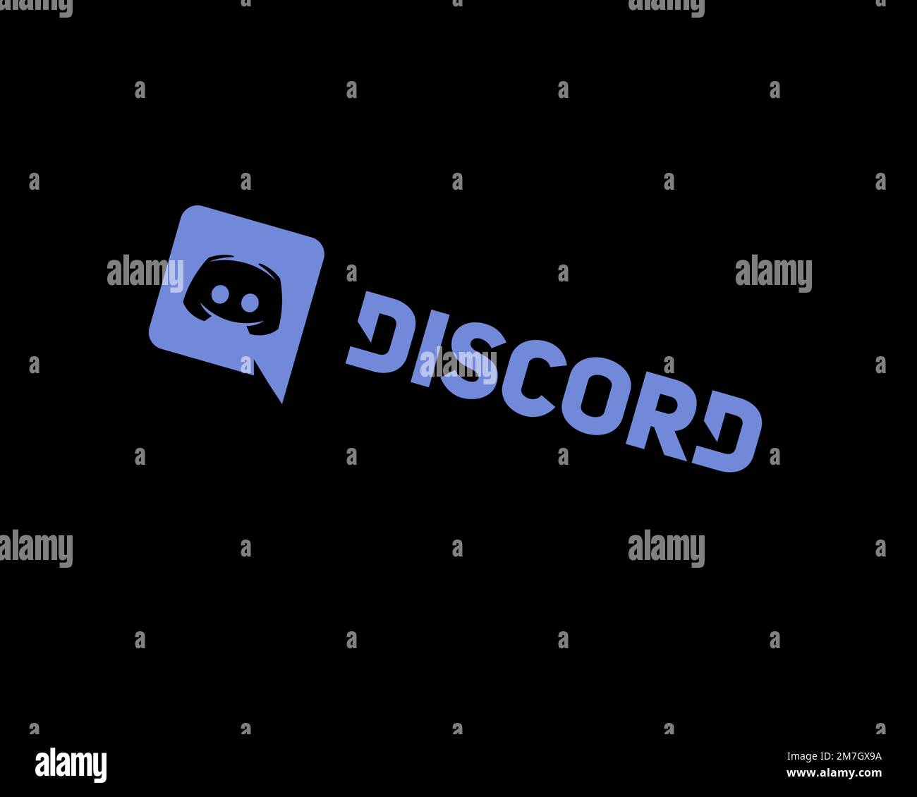 Discord black logo hi-res stock photography and images - Alamy