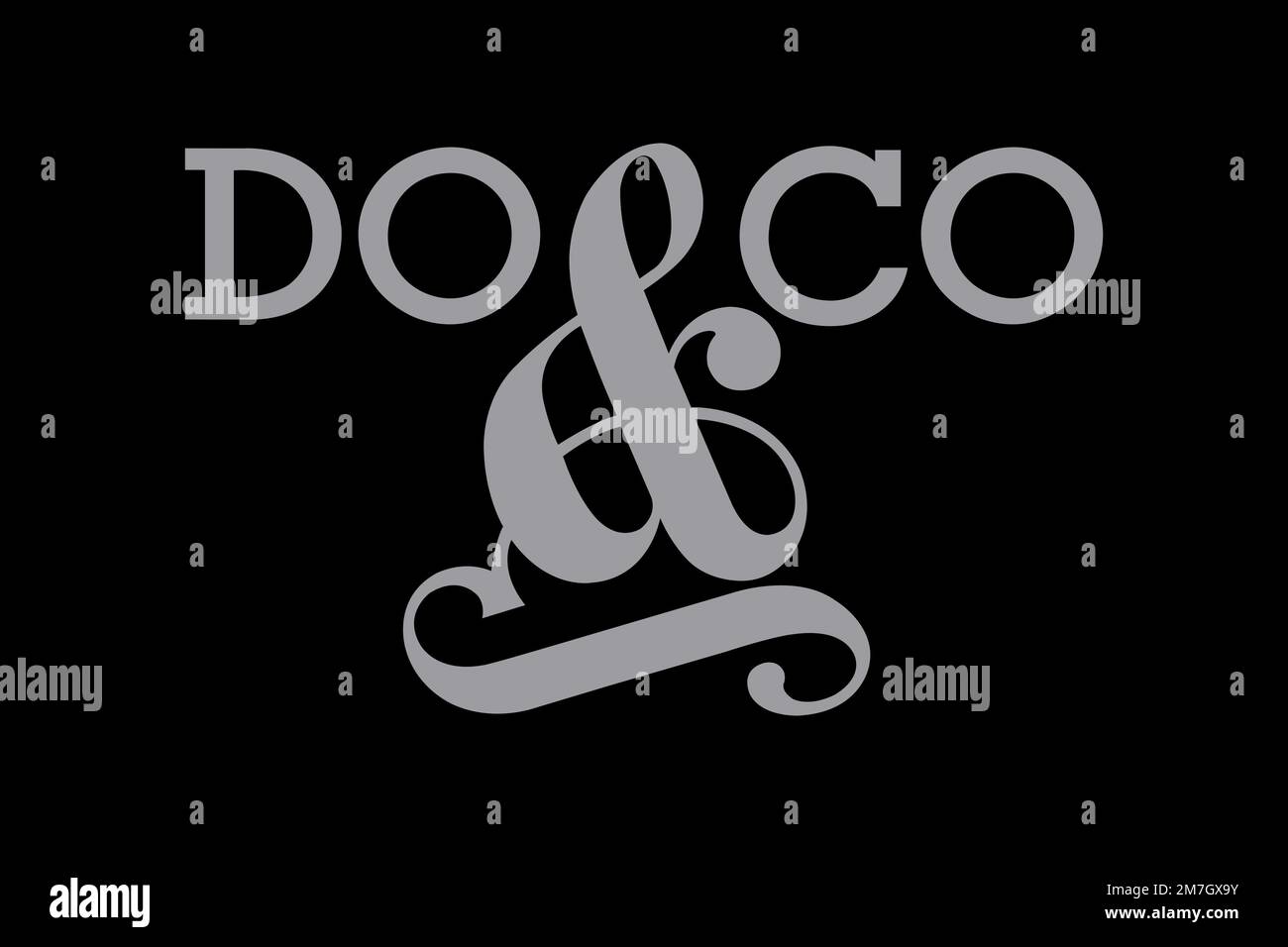 Do & Co, Logo, Black background Stock Photo - Alamy