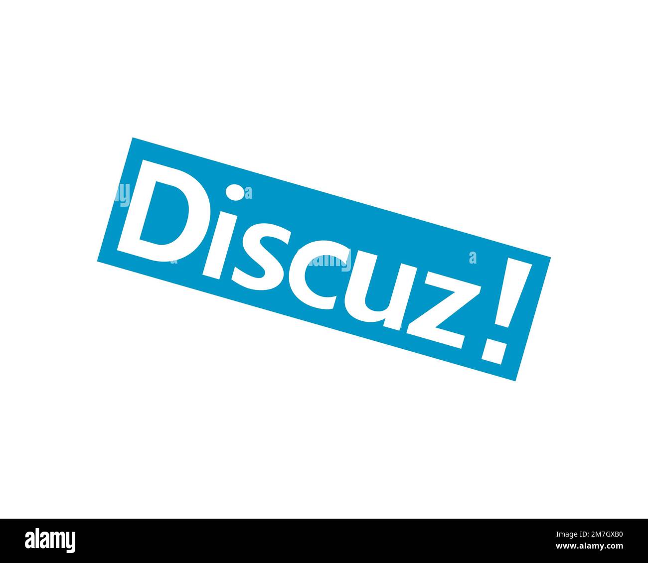 Discuz!, rotated logo, white background B Stock Photo - Alamy