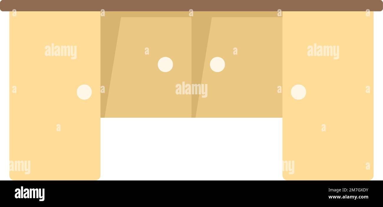 Modular interior icon flat vector. Room design. Modern cook isolated ...