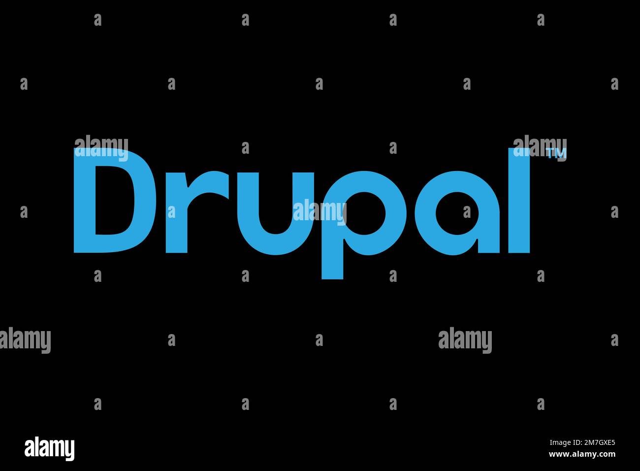 Drupal, Logo, Black background Stock Photo - Alamy