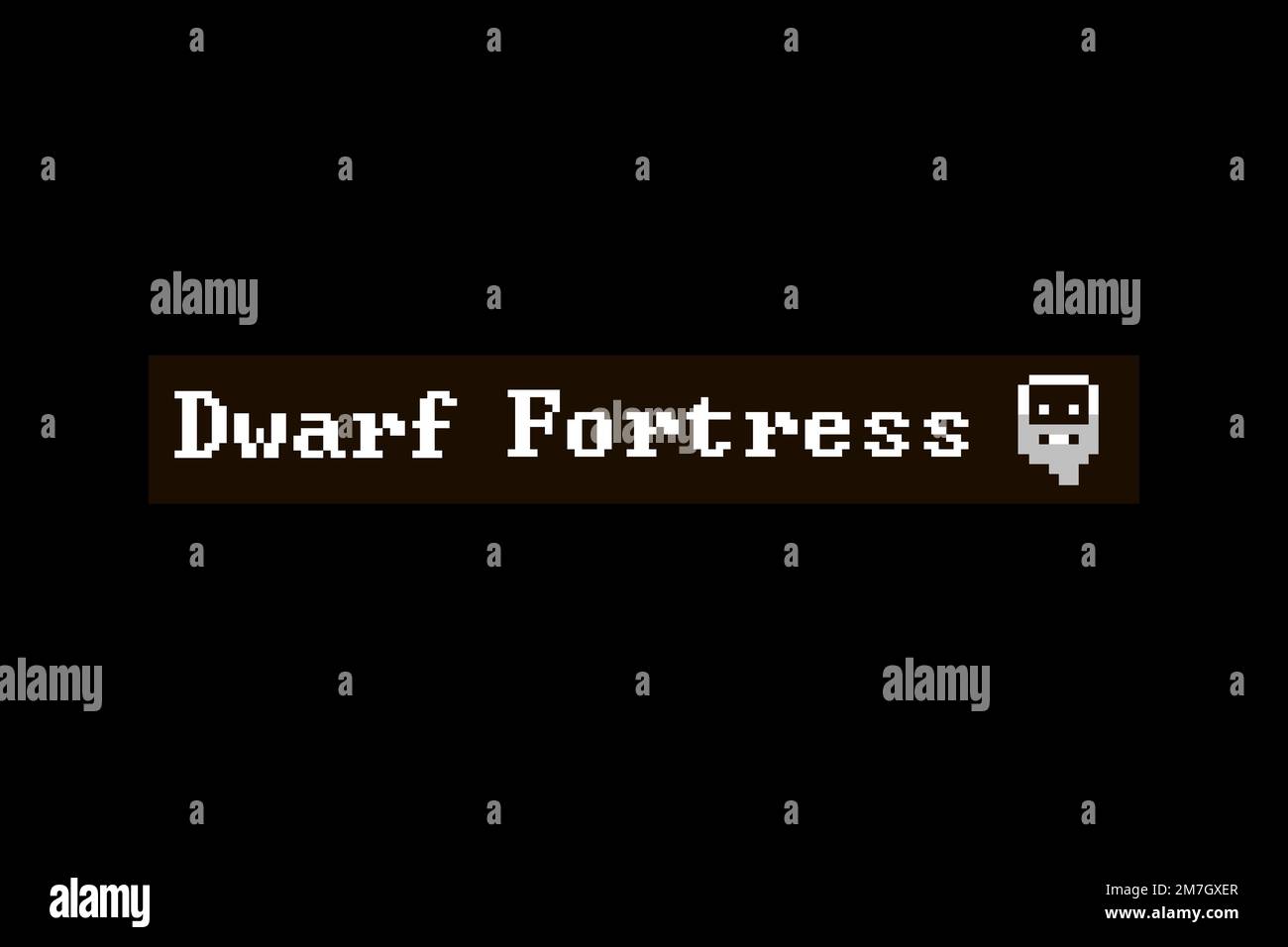 Dwarf Fortress, Logo, Black background Stock Photo - Alamy