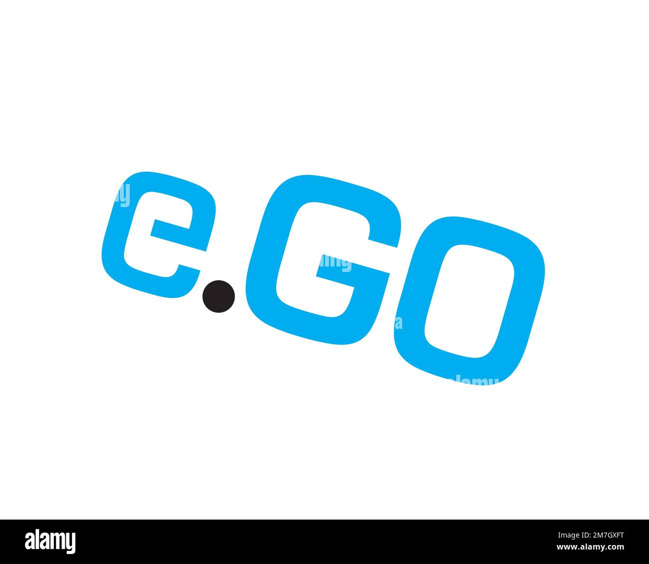 E. GO Mobile, rotated logo, white background B Stock Photo - Alamy