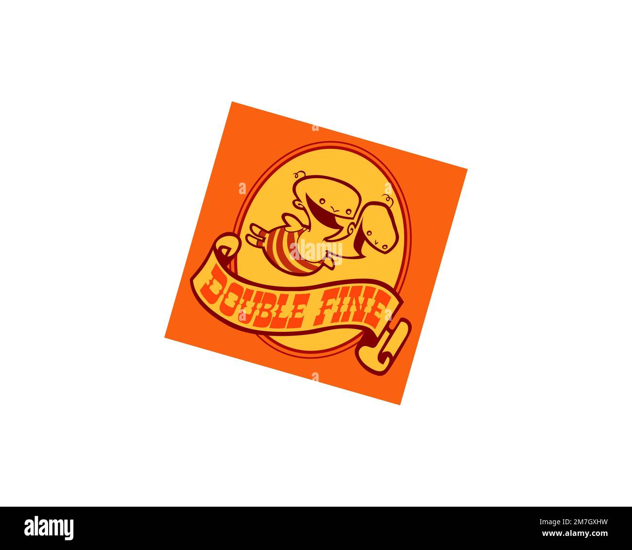 Double fine logo hi-res stock photography and images - Alamy