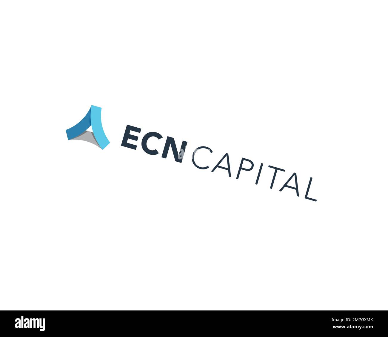 ECN Capital, rotated logo, white background B Stock Photo - Alamy