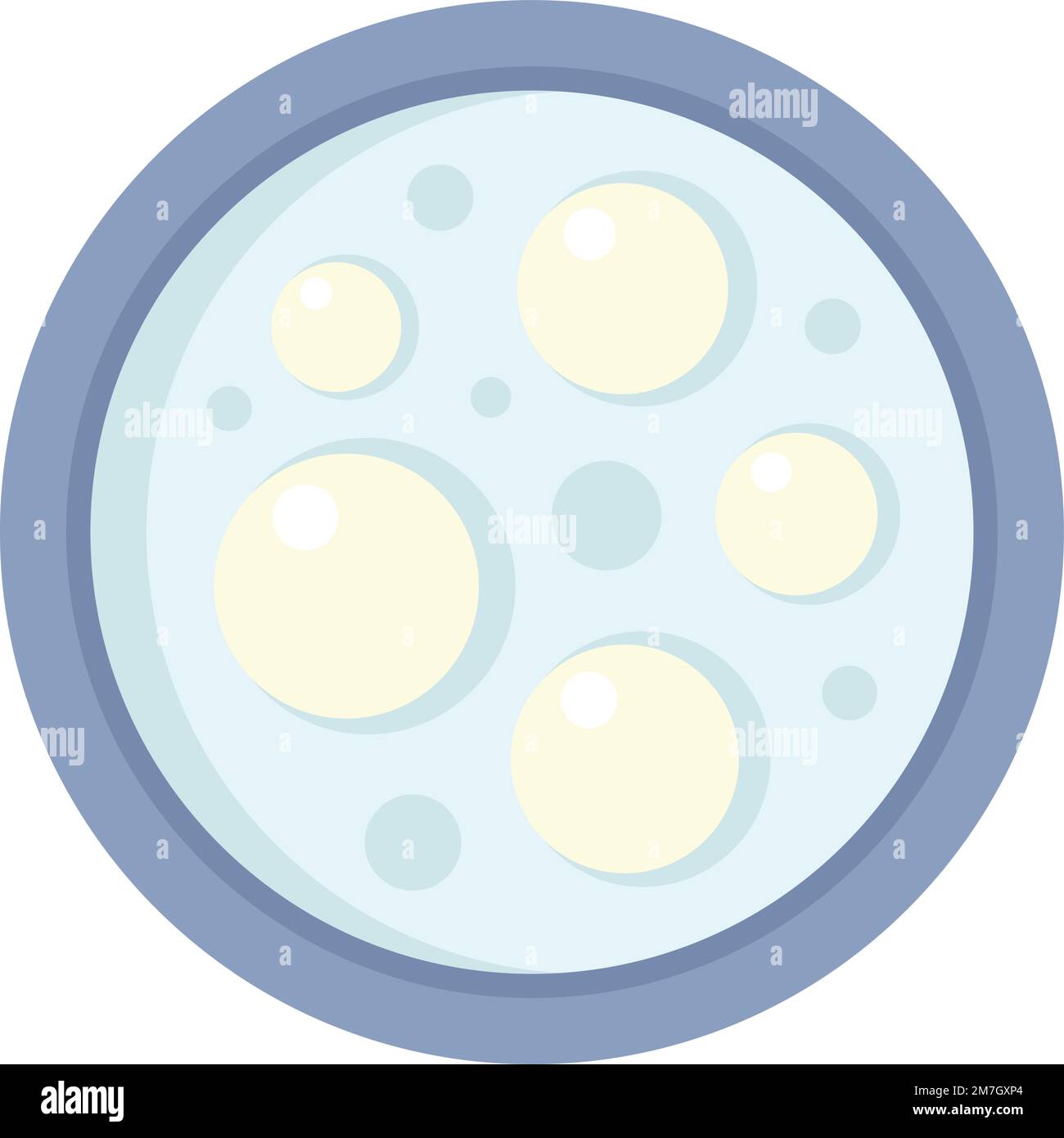 Lactobacillus icon flat vector. Health cell. Micro experiment isolated ...