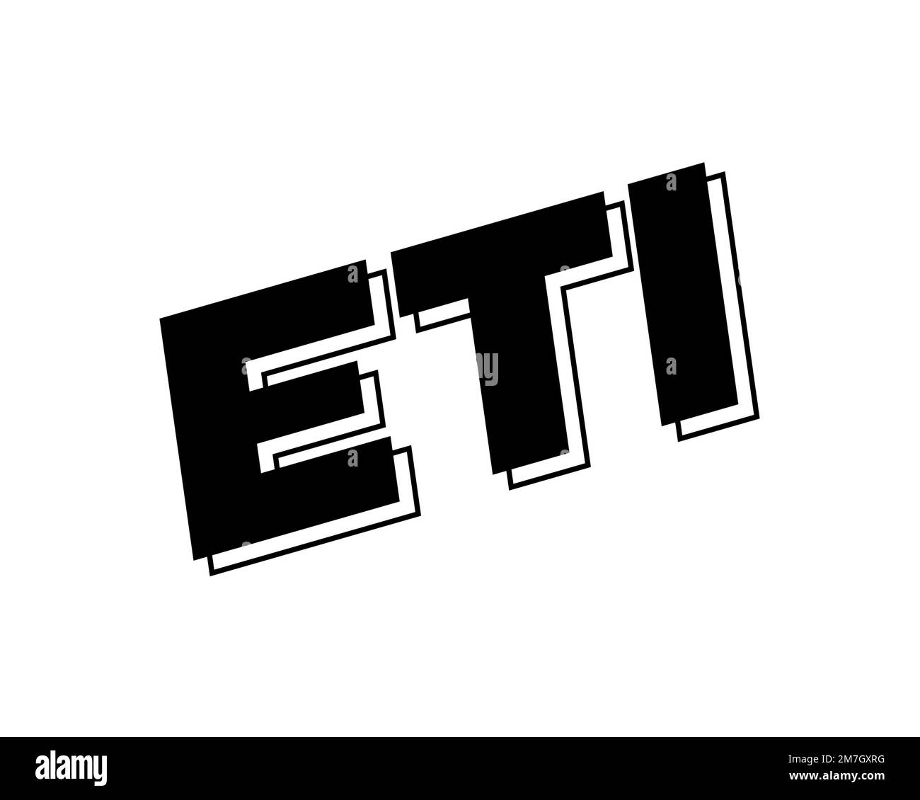 Electric Transit Inc. rotated logo, white background Stock Photo - Alamy