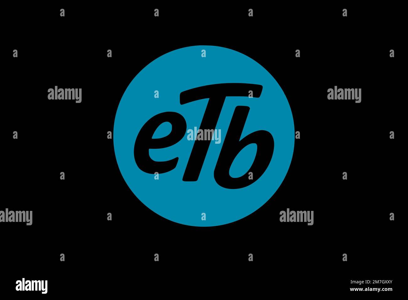 ETB company, Logo, Black background Stock Photo - Alamy
