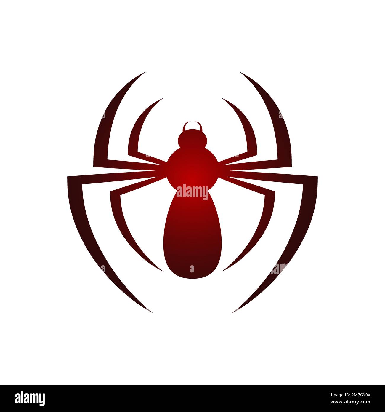 Spider icon isolated on white background. Vector illustration. Spider ...